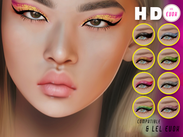 Second Life Marketplace - UA - HD Eyeshadows Glitter Night (EVO-EVOX ...