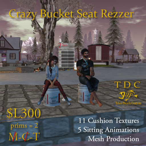 Second Life Marketplace - [TDC] Crazy Bucket Seat Rezzer 3.5 (add me)