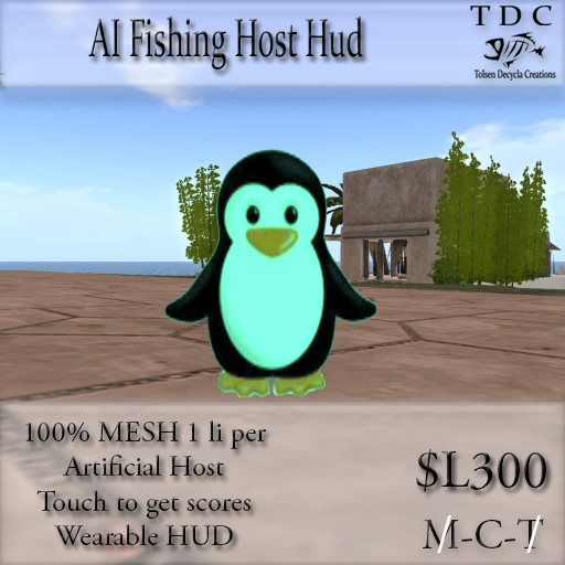 Second Life Marketplace - [TDC] AI Fishing Host Hud P box (add me)
