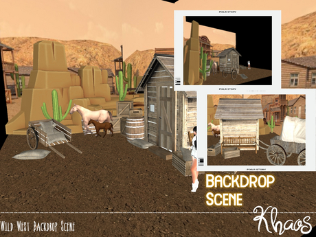 Second Life Marketplace - Khaos's WILD WEST BACKDROP SCENE