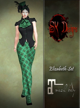 Second Life Marketplace - .::SKD:.. Elizabeth Victorian Style Set GREEN ...