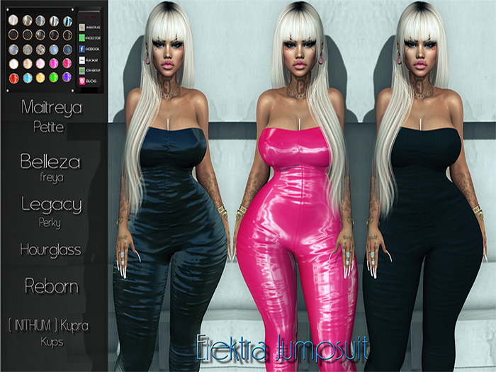 Second Life Marketplace - [TOXIC BISH] Elektra Jumpsuit @ HUD