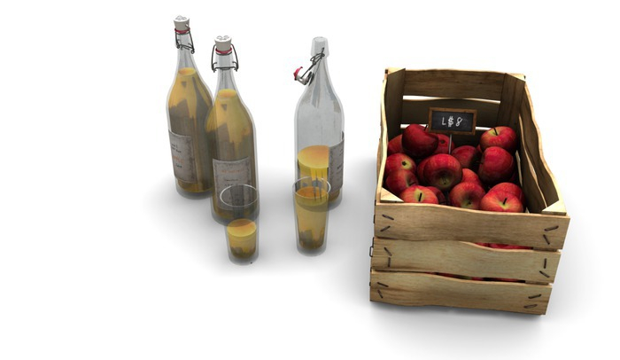 Second Life Marketplace - 27 - 8f8 - Green Grocers - Apple Set