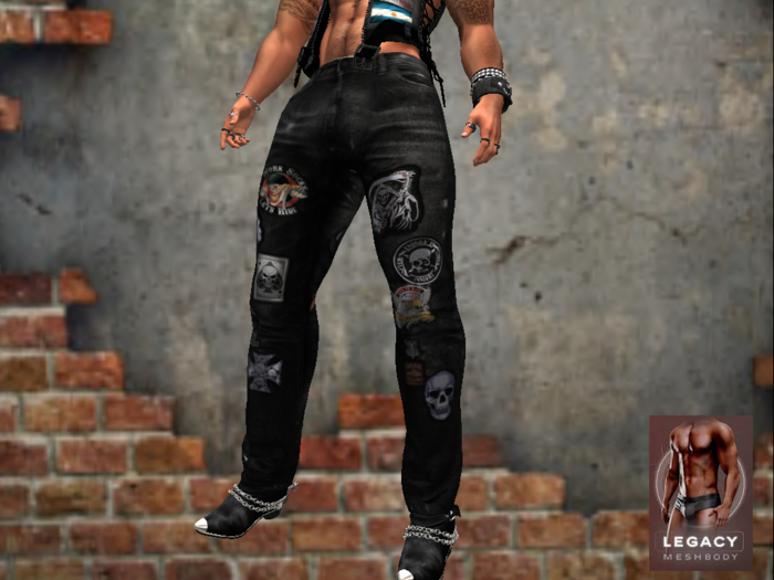 Second Life Marketplace - Legacy Male Jeans negro