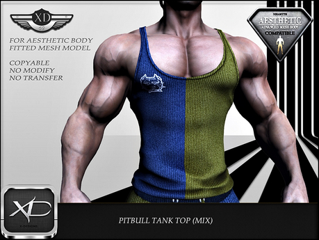 Second Life Marketplace - Pitbull Tank Top (MIX) -(NIRAMYTH) - AESTHETIC