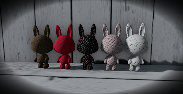 Second Life Marketplace - PsychoKat Decor wabbit Set 1