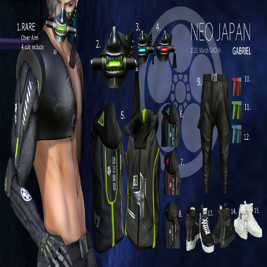 Second Life Marketplace - ::GB:: KATANA Strap Pants (Belleza) Light blue