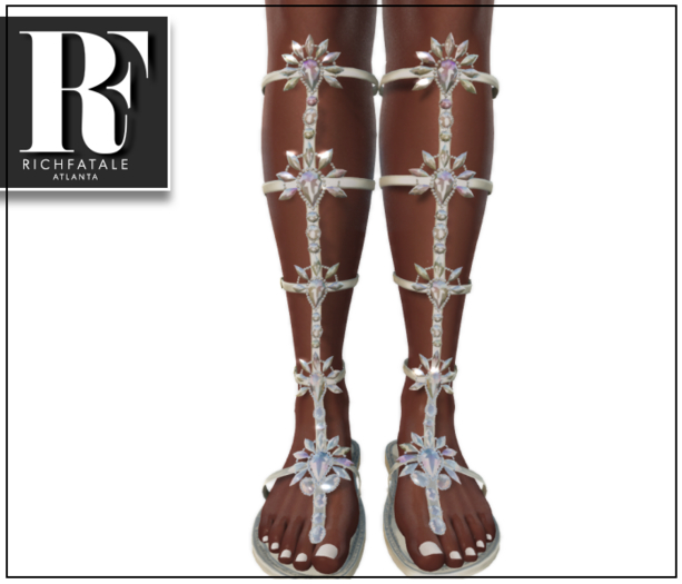Second Life Marketplace - $RICH FATALE - ROMAN SANDAL - HOLOGRAPHIC