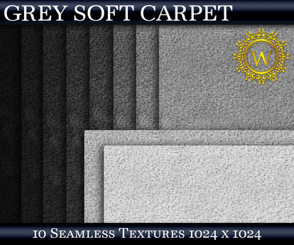 Second Life Marketplace - Grey Soft Carpet 10 Seamless Textures ...