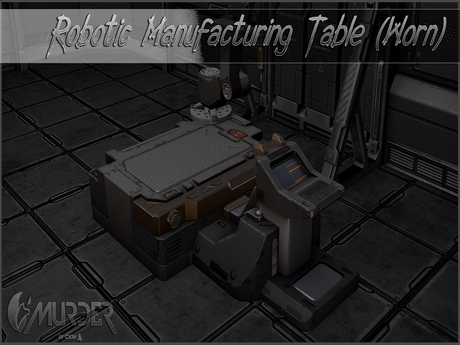 Second Life Marketplace - /MURDER\ Robotic Manufacturing Table