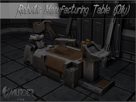 Second Life Marketplace - /MURDER\ Robotic Manufacturing Table