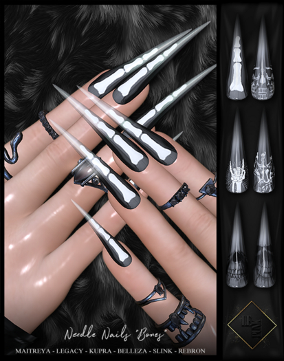 Second Life Marketplace - [ LEPUNK ] Needle Nails "Bones" [addme]