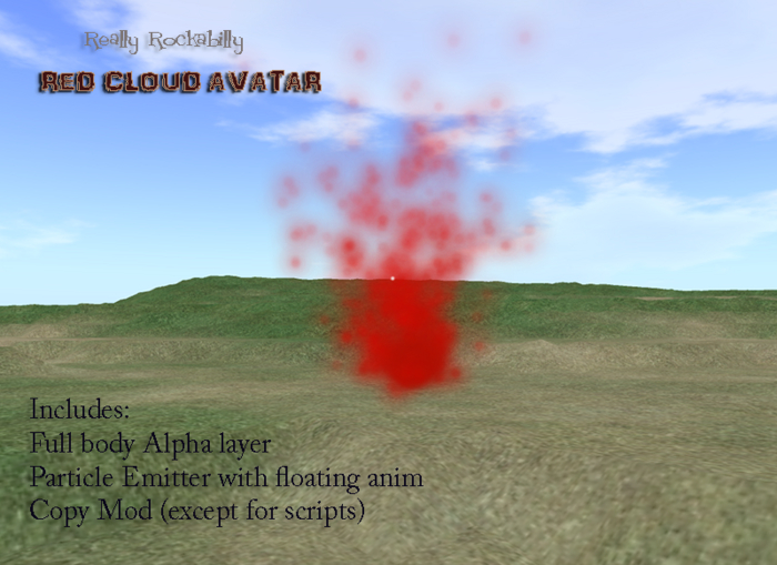 Second Life Marketplace - *Really Rockabilly* Red Cloud Avatar (Spoof ...