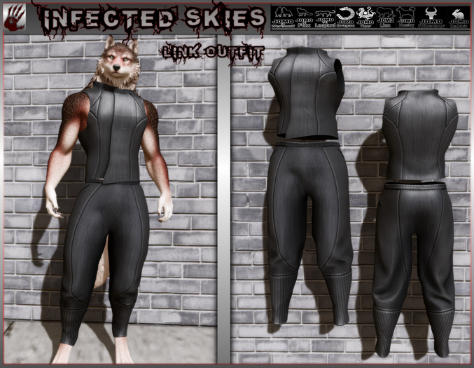 Second Life Marketplace - Link Outfit Furry Black