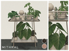 Second Life Marketplace - Mithral * Decorated Metal Plant Floor Shelf ...