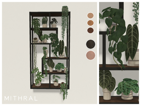 Second Life Marketplace - Mithral * Offset Wall Shelf Fat Pack