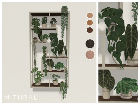 Second Life Marketplace - Mithral * Offset Wall Shelf (White)