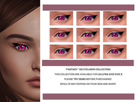 Second Life Marketplace - .:MAVEN:. FANTASY HD EYELINER COLLECTION LEL ...
