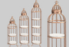Second Life Marketplace - Dahlia - Sparrow - Bird Cage Shelves - Rose