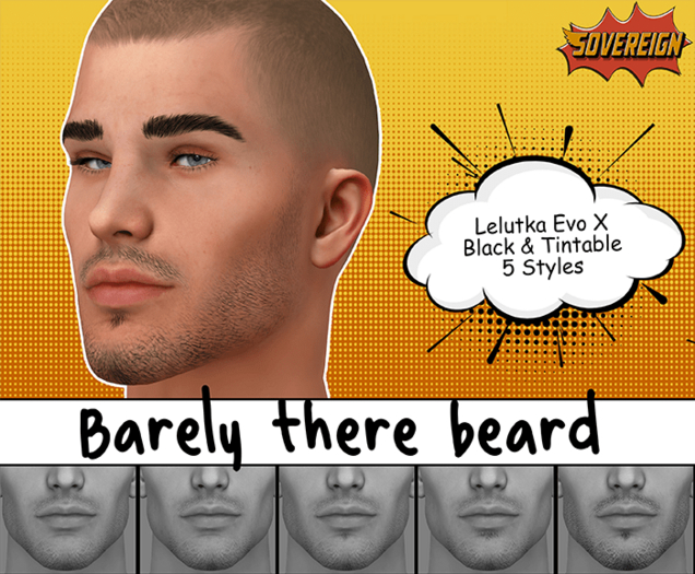 Second Life Marketplace - Aardvark : Barely There Beard DEMO - ADD