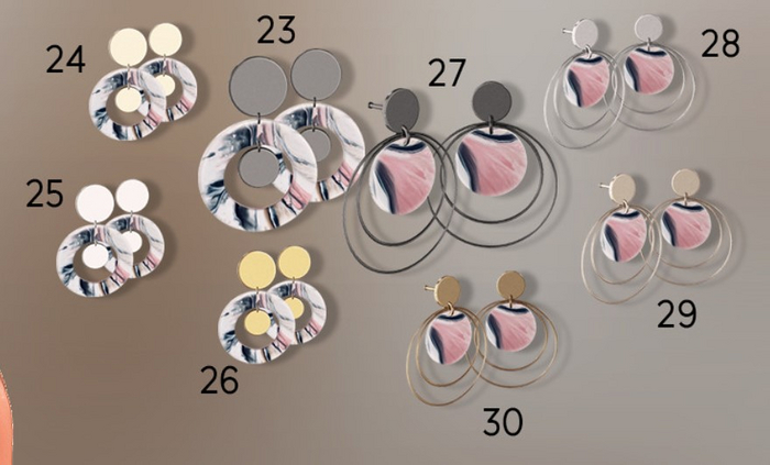 Second Life Marketplace - OSMIA - Zoie.Gacha.Earrings - Light Gold