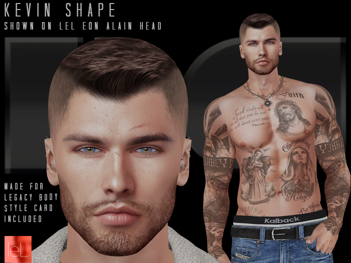 Second Life Marketplace - Druid Designs - Kevin Shape for lel Eon 3.1 ...