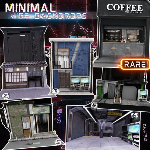 Second Life Marketplace - MINIMAL - VIBE Backdrop *5* -Autumn-