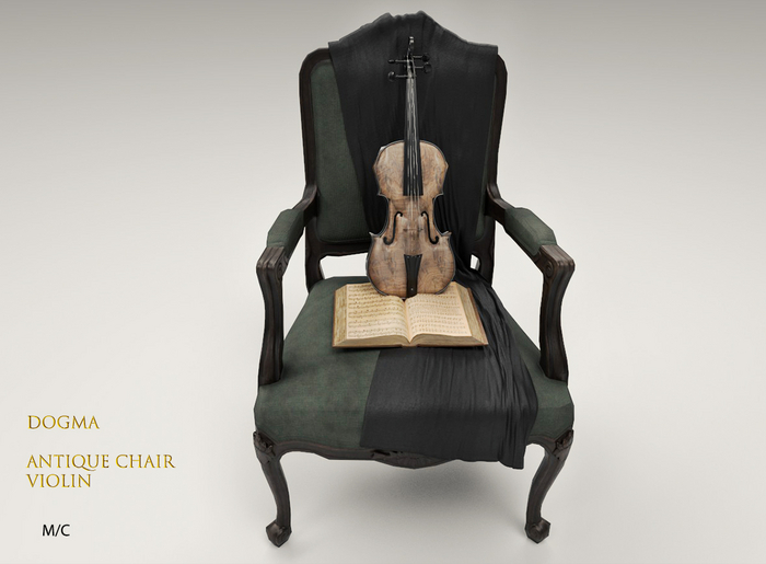 Second Life Marketplace - [Dogma] Antique Retro Chair - Violin
