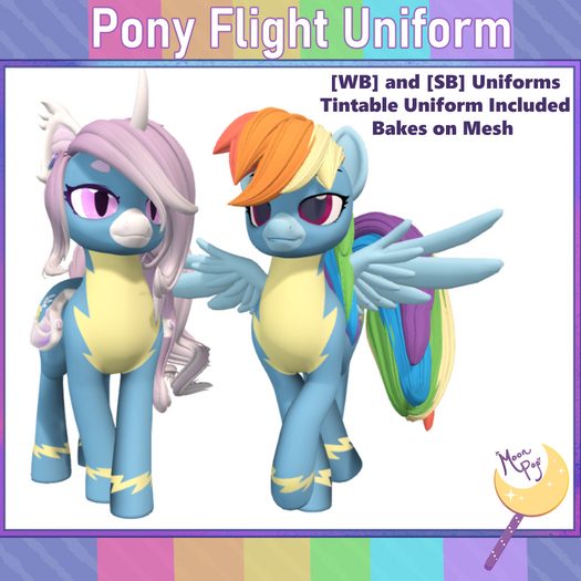 Second Life Marketplace - Moonpop: Pony Flight Uniform Kit [BOM]