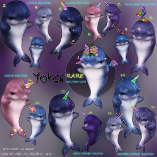 Second Life Marketplace - 1.YOKAI - Dolphin FairyTale - Dolphin Fairy ...