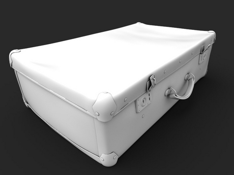 Second Life Marketplace - .::QUTWORLD Vintage Leather Suitcase::.FP