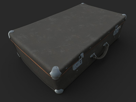 Second Life Marketplace - .::QUTWORLD Vintage Leather Suitcase::.FP
