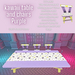 Second Life Marketplace - kawaii table and chairs Purple- UwU Kawaii Store