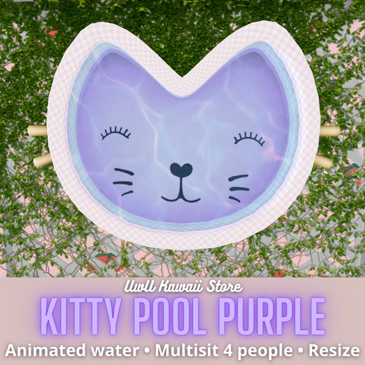Second Life Marketplace - Kitty Pool Purple - UwU Kawaii Store