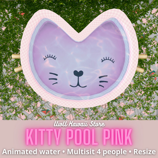 Second Life Marketplace - 50% OFF ** Kitty Pool pink - UwU Kawaii Store