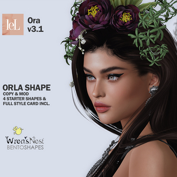 Second Life Marketplace - { wren's nest } Orla shape for LeLutka Ora v3.1