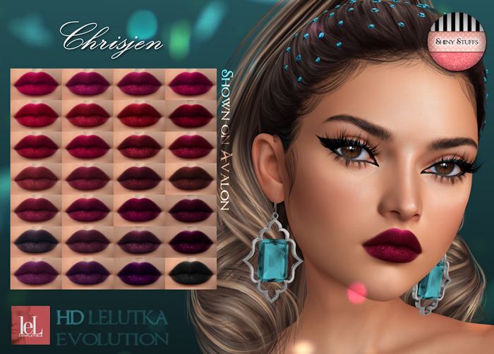 Second Life Marketplace - ~Shiny Stuffs~ Lelutka Chrisjen HD Lip Appliers