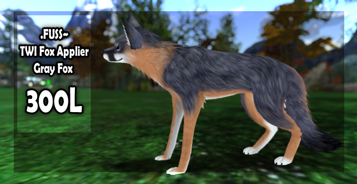 Second Life Marketplace - .FUSS~ TWI Fox Applier - Gray Fox