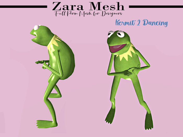 Second Life Marketplace - ZM - Toys - Kermit 2 Dancing - FULL PERM MESH