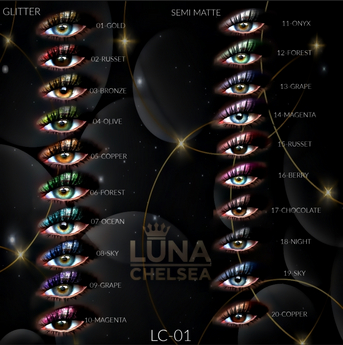 Second Life Marketplace - LC Eyeshadow Glampack- HD BOM, For Lelutka ...