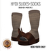 Second Life Marketplace - [E.] HYDI SLIDES+SOCKS CHOCO