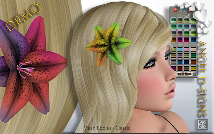 Second Life Marketplace - AD Flower Power Lilly SE HUD Edition DEMO