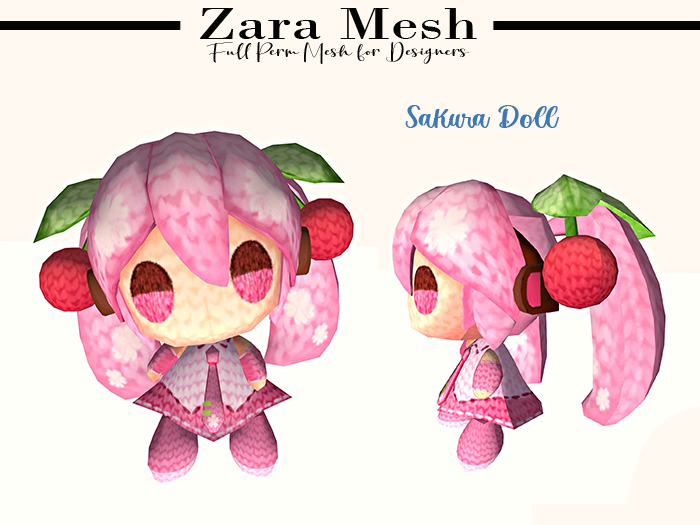 Second Life Marketplace - ZM - Toys - Sakura Doll - FULL PERM MESH