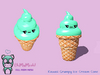 Second Life Marketplace - OhMyMesh! Kawaii Grumpy Ice Cream Cone - Full ...