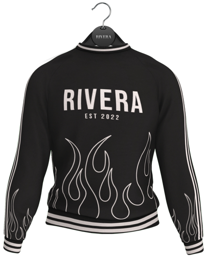 Second Life Marketplace - RIVERA - Original Tracksuit Sweater - Black