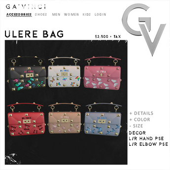 Second Life Marketplace - GV// ULERE BAG RED
