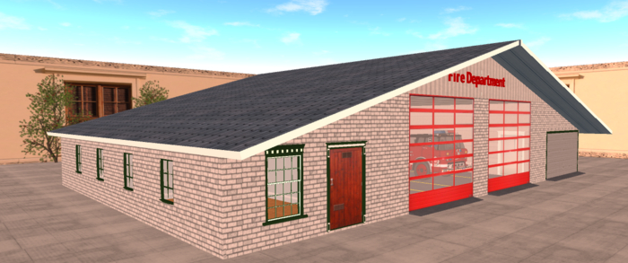 Second Life Marketplace - fire station garage office storage