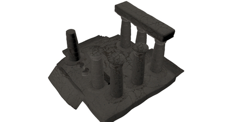 Second Life Marketplace - Ruin Temple Sim Decor Copy Modify 55 Impact