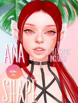 Second Life Marketplace - Ana Shape - Lelutka Ora 2 STYLECARDS SALE
