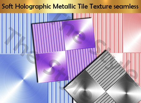 Second Life Marketplace - Soft Holographic Metallic Tile Texture seamless